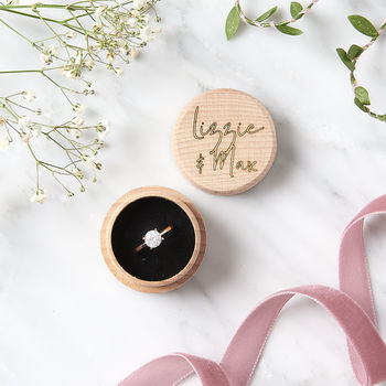 Personalised Ring Box By Sunday's Daughter | notonthehighstreet.com