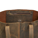 personalised buffalo leather shopping bag by paper high ...