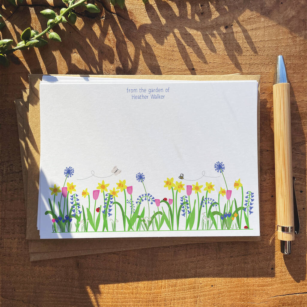 Spring Inspired Note Cards With Envelopes By Lunella ...