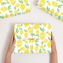 personalised lemon wrapping paper by abigail warner ...