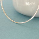 handmade plain silver bangle by handmade by helle | notonthehighstreet.com