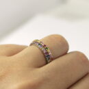 Crystal Rainbow Stacking Ring By Lucy Loves Neko | notonthehighstreet.com