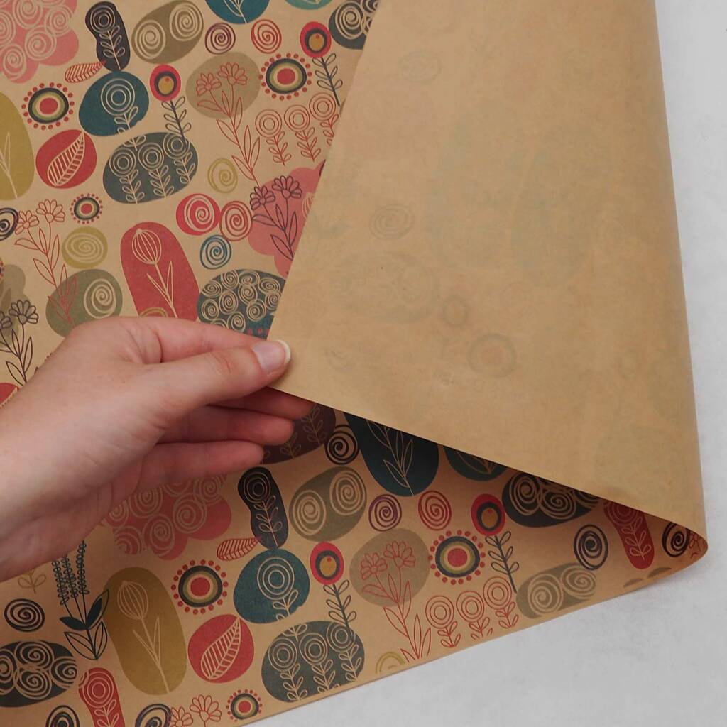 Pop Flower Patterned Gift Wrap By Paper High
