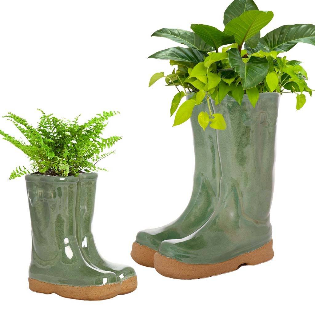 Nanny And Me Garden Welly Boot Planter Set By Dibor ...
