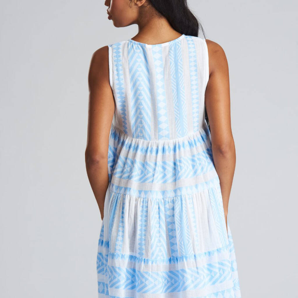 Aztec Sleeveless Summer Dress By Cove