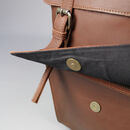 'kingsley' Water Resistant Leather 15' Laptop Backpack By Vintage Child ...