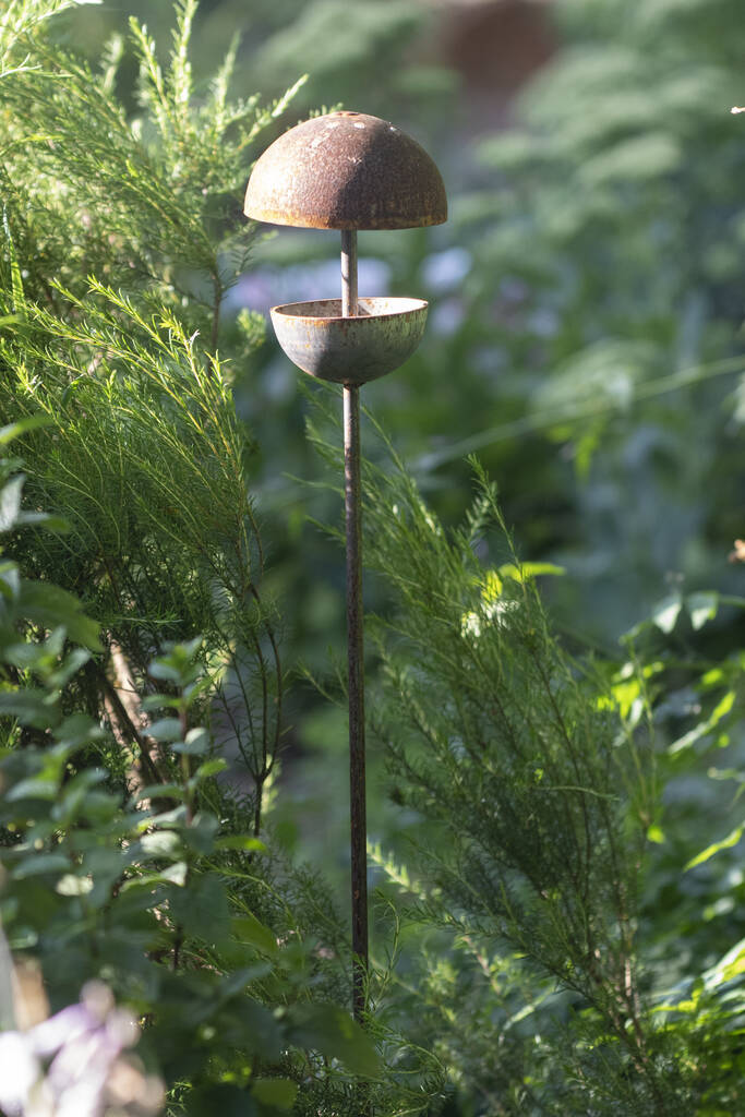 Rusty Metal Bird Feeder Stake By Savage Works | notonthehighstreet.com