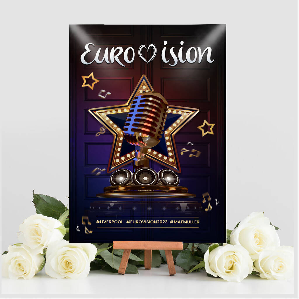 Eurovision Song Contest Selfie Frame And Sign By Smart Party Shop ...