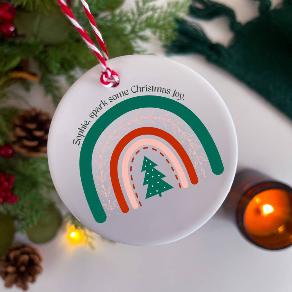 Personalised Christmas Spirit Christmas Candle Gift Set By By The Pines