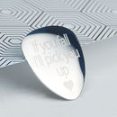 personalised guitar plectrum by penelopetom | notonthehighstreet.com