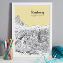 Personalised Strasbourg Print By Tessa Galloway Illustration ...