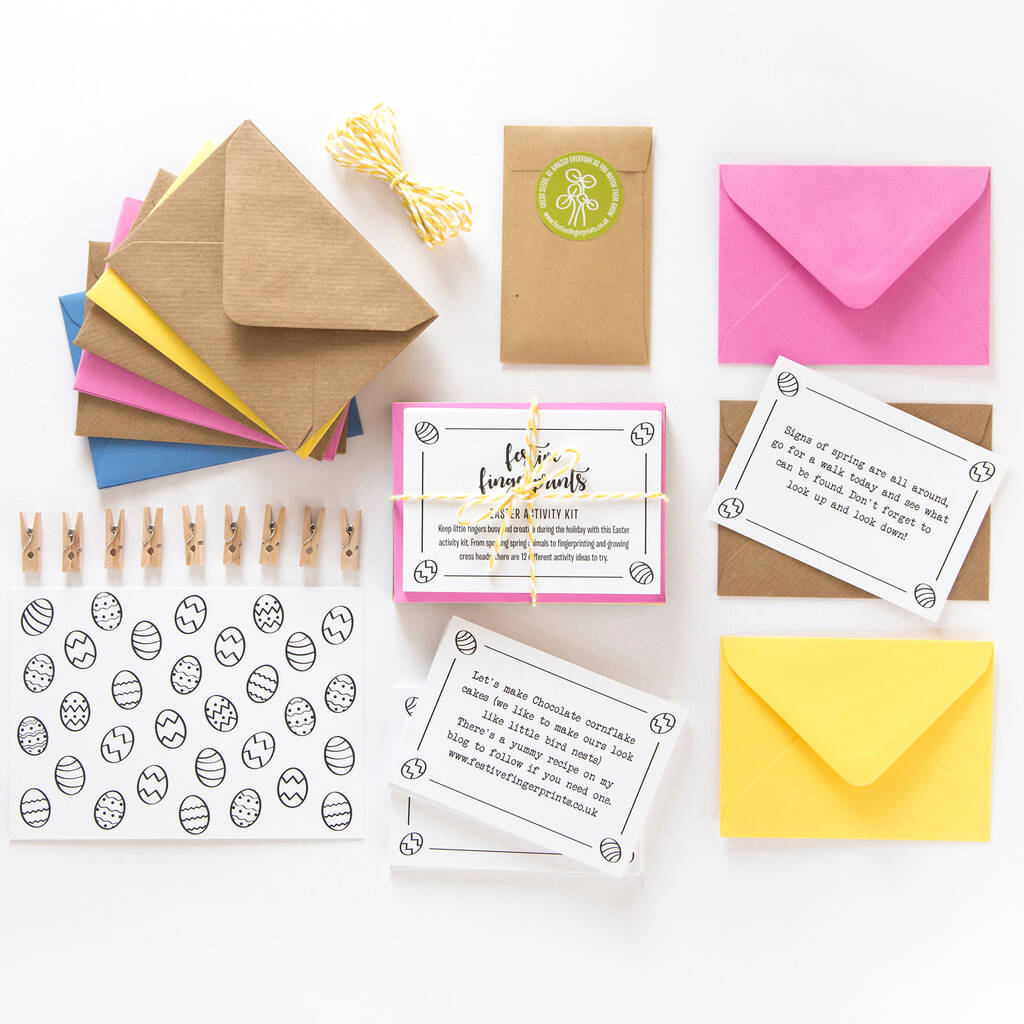 Kids Easter Activity Kit By Festive Fingerprints