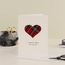 Personalised '500 Miles' Scottish Card Real Tartan By Hiya Pal ...