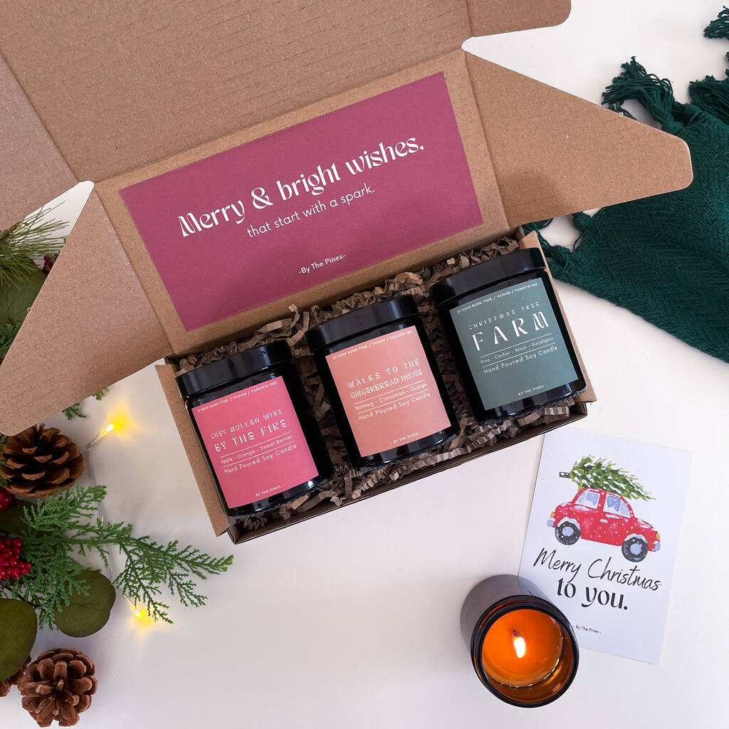 Christmas Candle Trio Gift Set By By The Pines