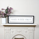 Good Vibes Only Vintage Letter Sign By Vintage Playing Cards ...