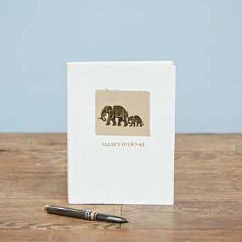 Personalised Elephant Dung Notebook By Paper High | notonthehighstreet.com