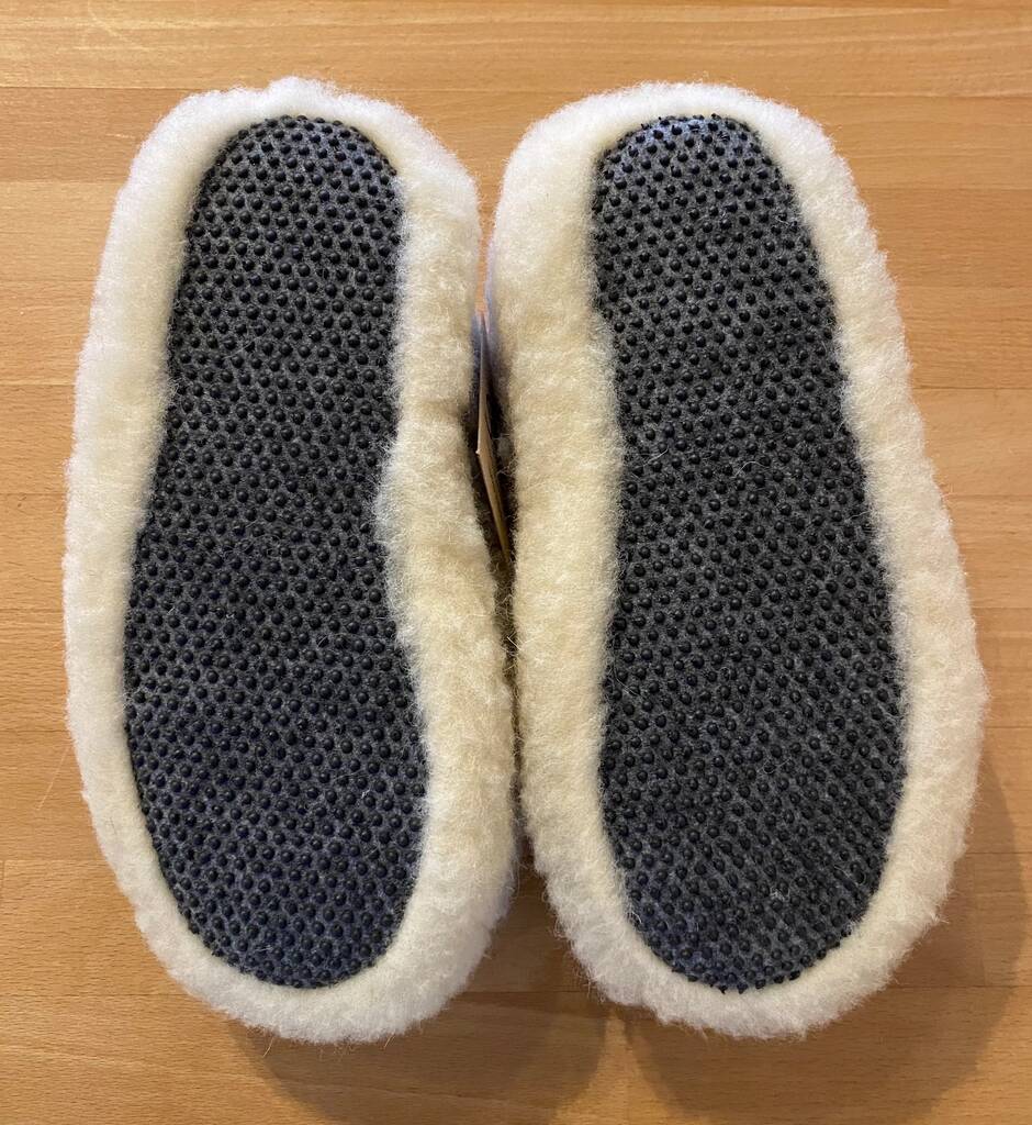 100% Siberian Wool Slippers In Natural By Heliotique ...