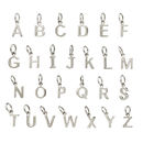 sterling silver personalised initial charm necklace by holly blake ...