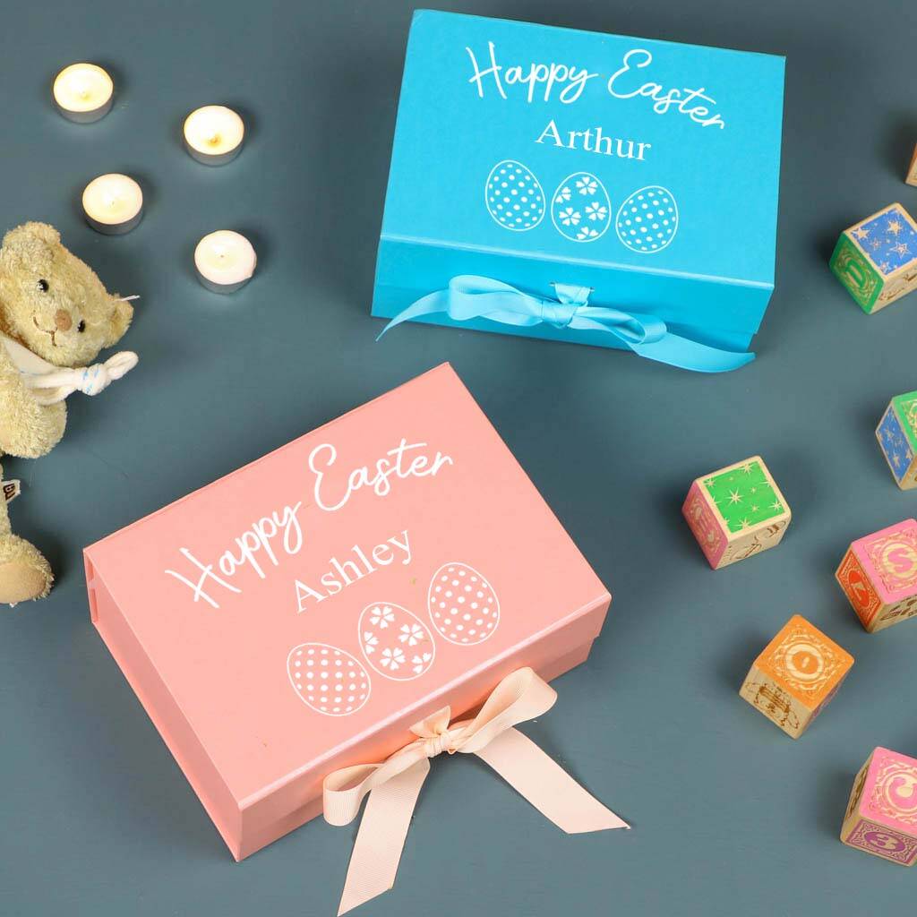 Personalised Luxury Happy Easter Gift Box By Dibor | notonthehighstreet.com