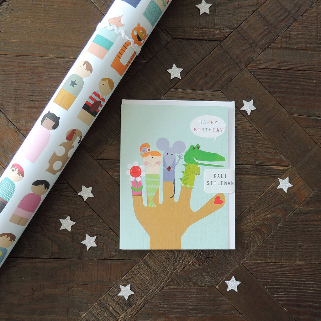 Mini Finger Puppets Birthday Card By Kali Stileman Publishing ...