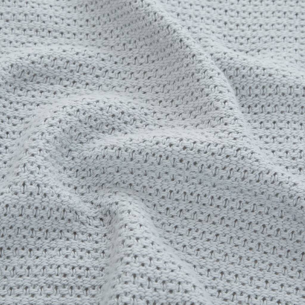 Personalised Grey Cellular Blanket By My 1st Years | notonthehighstreet.com