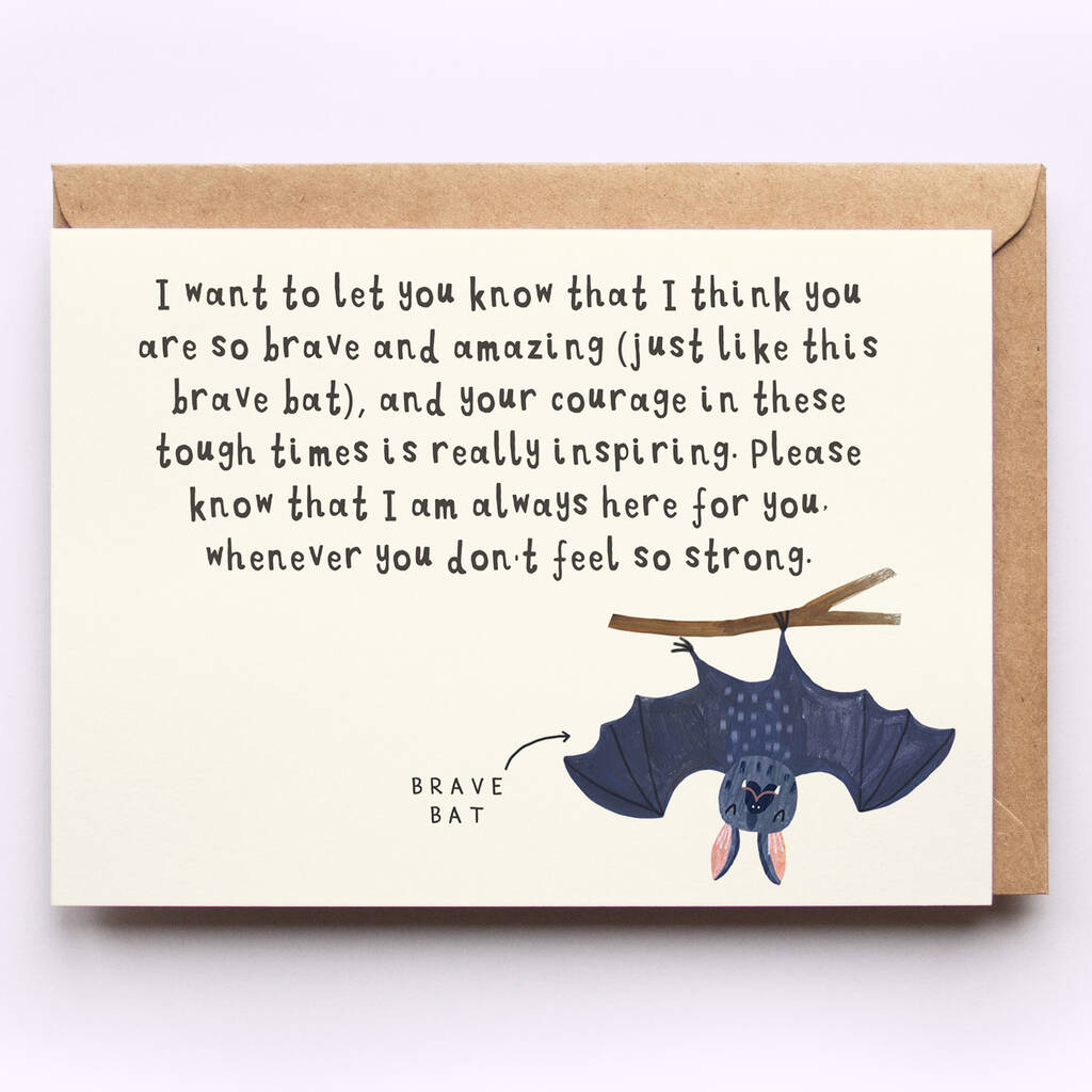 Brave Bat Card By Darcie Olley