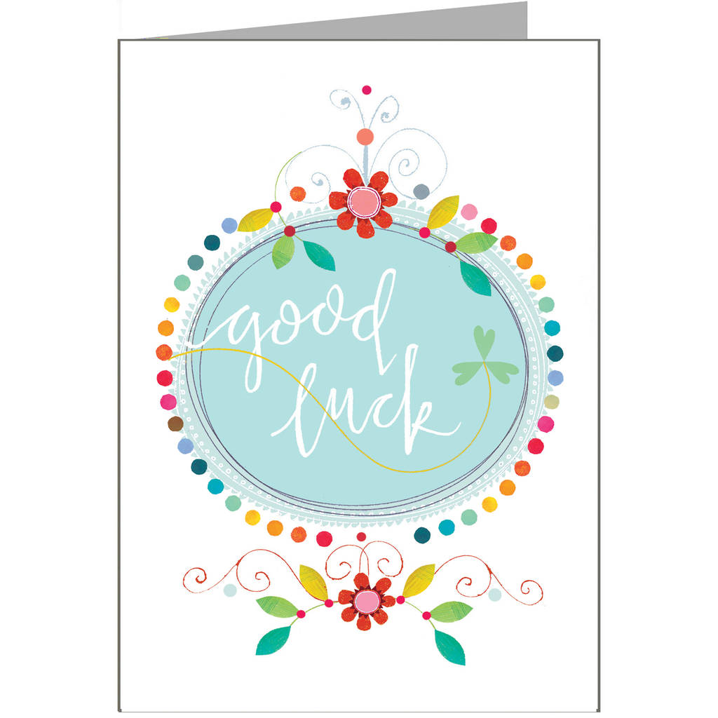 good luck greetings card by kali stileman publishing ...