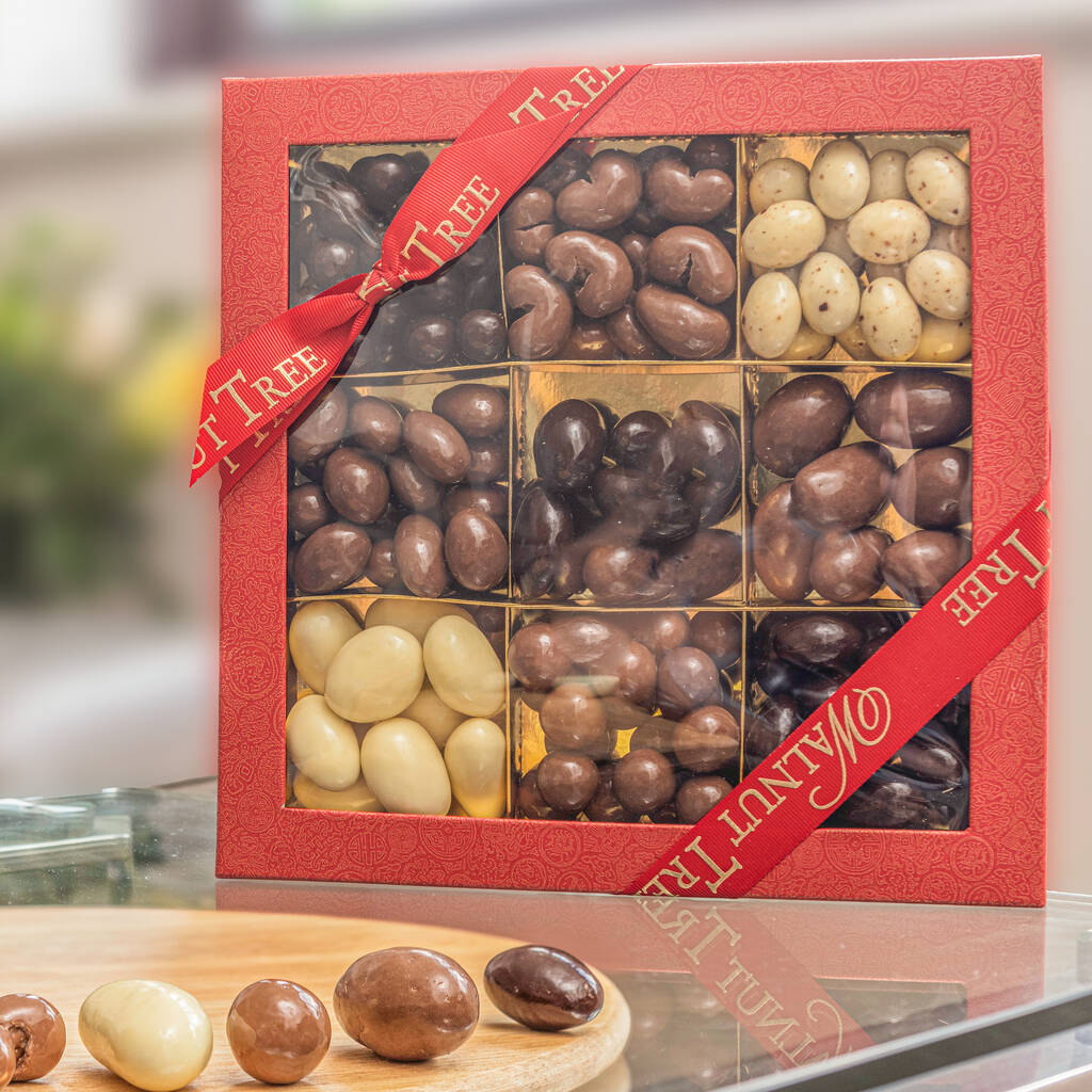 Chocolate Nut Gift; Brazils, Cashews, Almonds, Hazelnut By Walnut Tree ...