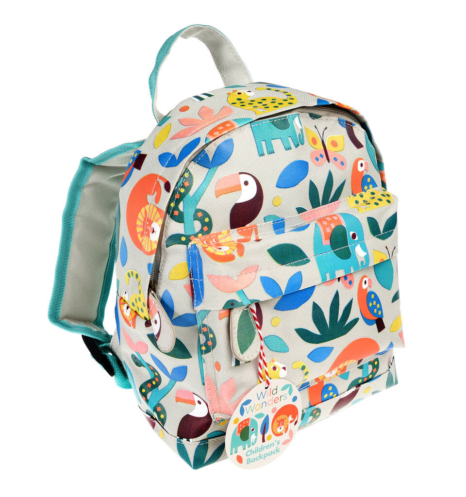 Jungle Animals Mini Kids Backpack By Over & Over