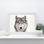 Wild Grey Wolf, Print Of Original Painting By MollieArt ...