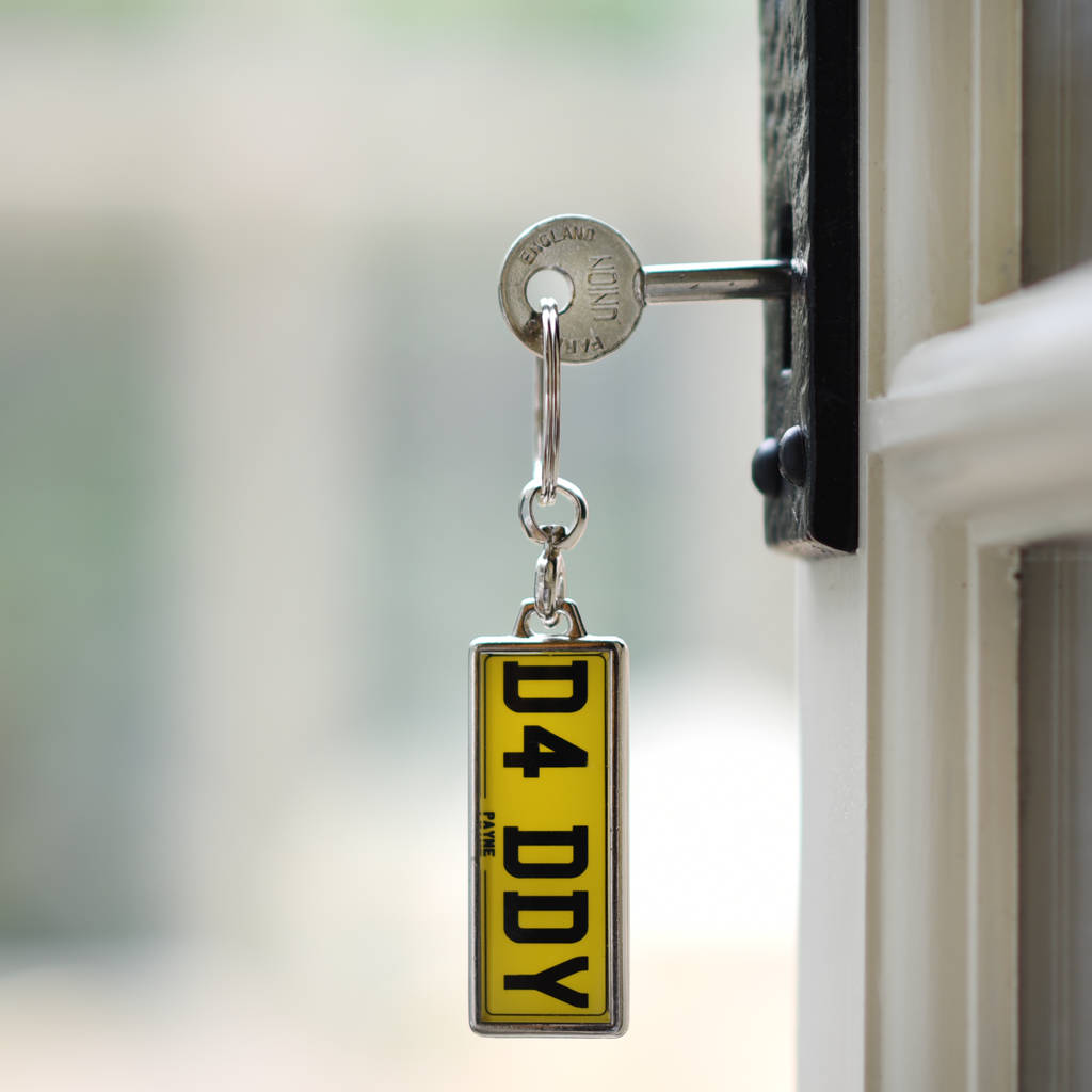 Personalised Car Number Plate Keyring By Me And My Car 