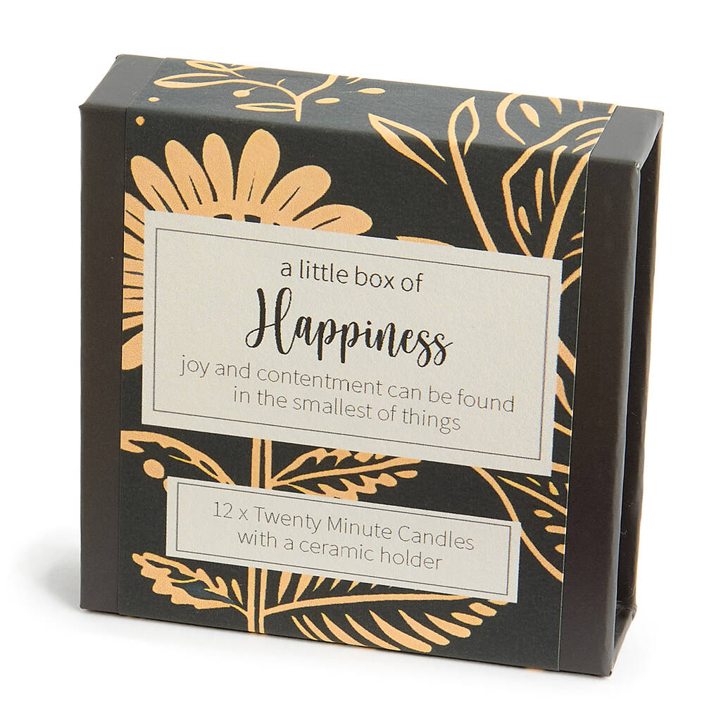 A Little Box Of Happiness Mini Candle Gift Set By Cotton & Grey