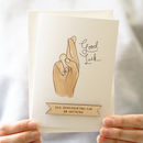 Personalised Good Luck Card By Clouds And Currents | notonthehighstreet.com