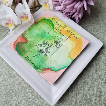 Birth Month Flower Cookie Gift Box, Mother's Day Gift By Velveteen ...