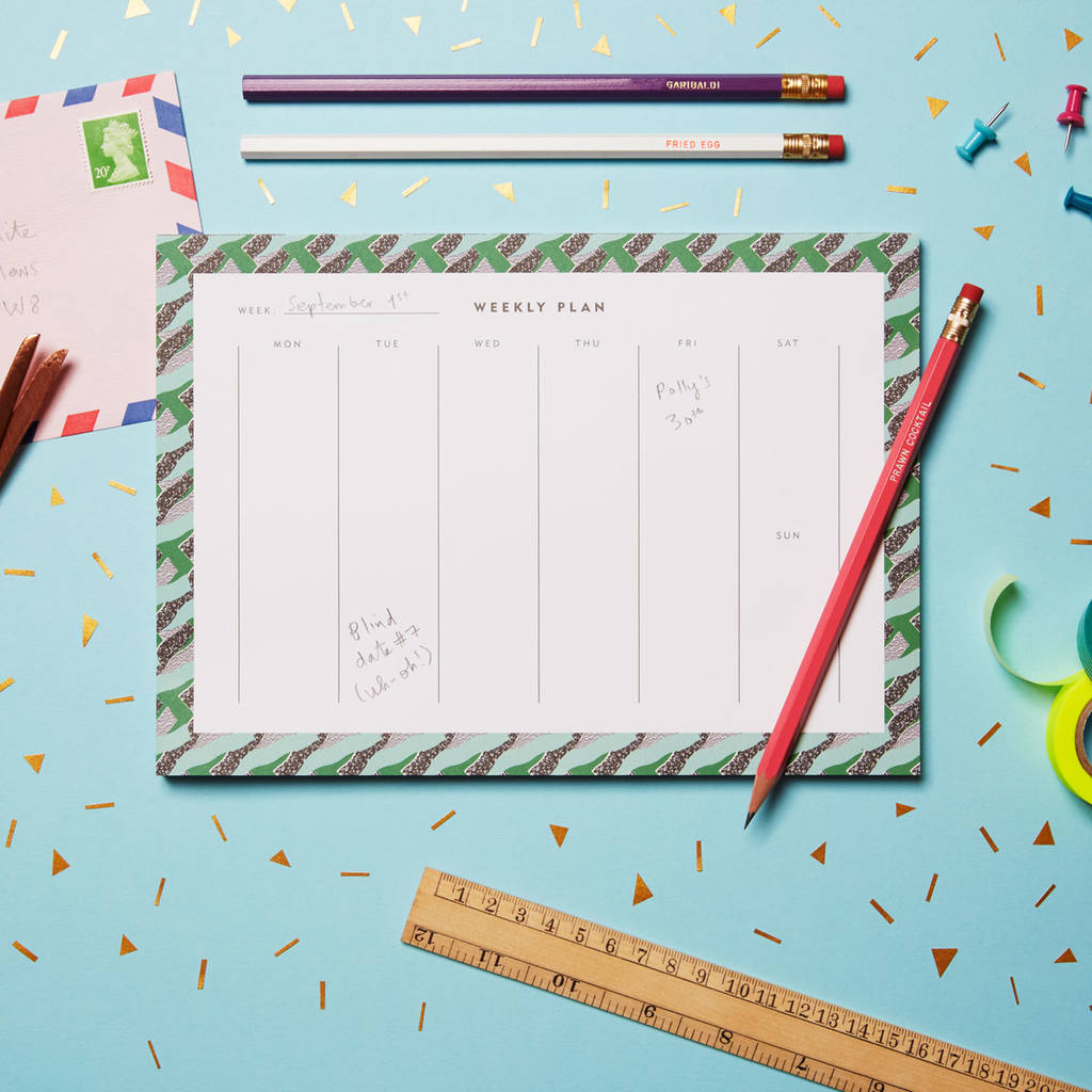 Seasons Weekly Desk Planner Pad By I AM A | notonthehighstreet.com