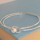 handmade simple plain silver bangle by handmade by helle ...