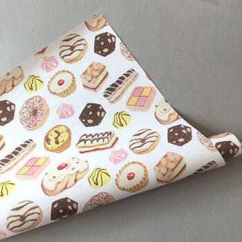 great british cakes wrapping paper by rebecca mcconnachie ...