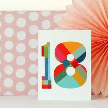 Mini Number Eighteen Card By Kali Stileman Publishing ...