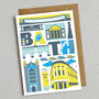 Bath City Greetings Card By Susan Taylor | notonthehighstreet.com