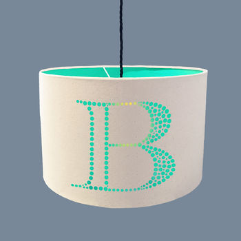 personalised letter lampshade by bymarie | notonthehighstreet.com