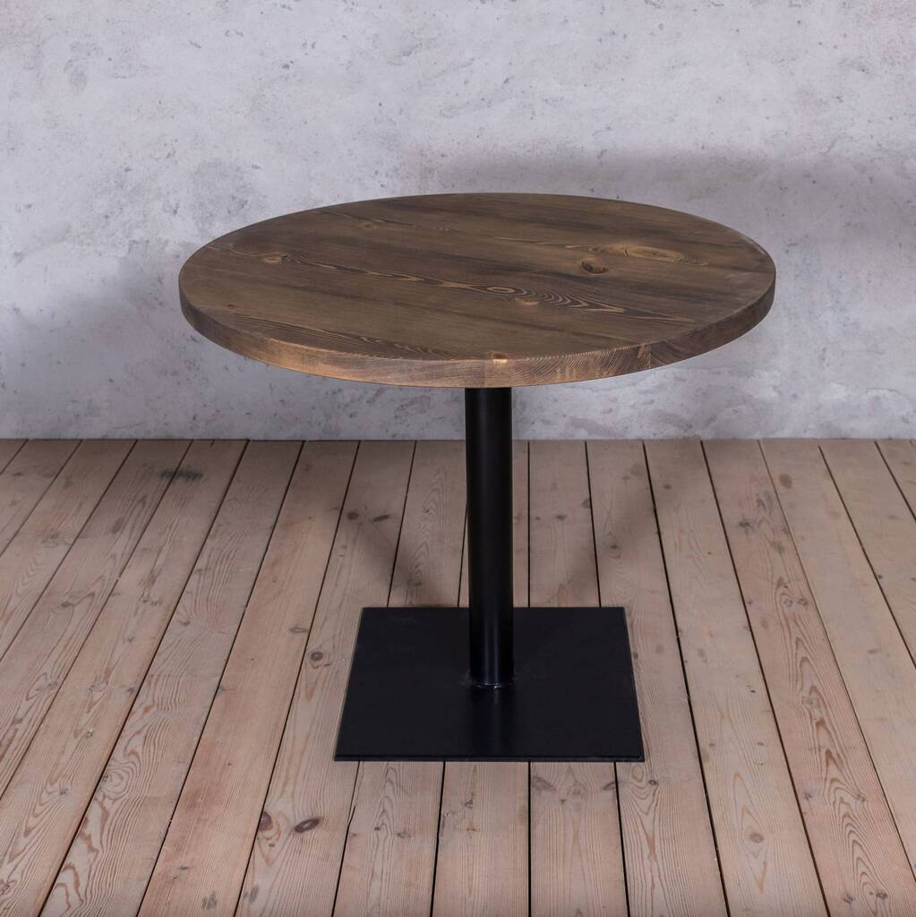 Bistro Solid Wood Round Dining Table By Cosy Wood | notonthehighstreet.com