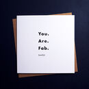 'you Are Fab' Greetings Card By Time And Toast | notonthehighstreet.com