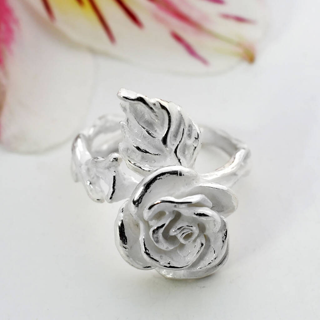 Sterling Silver Sugar Rose Ring By Martha Jackson Sterling Silver ...