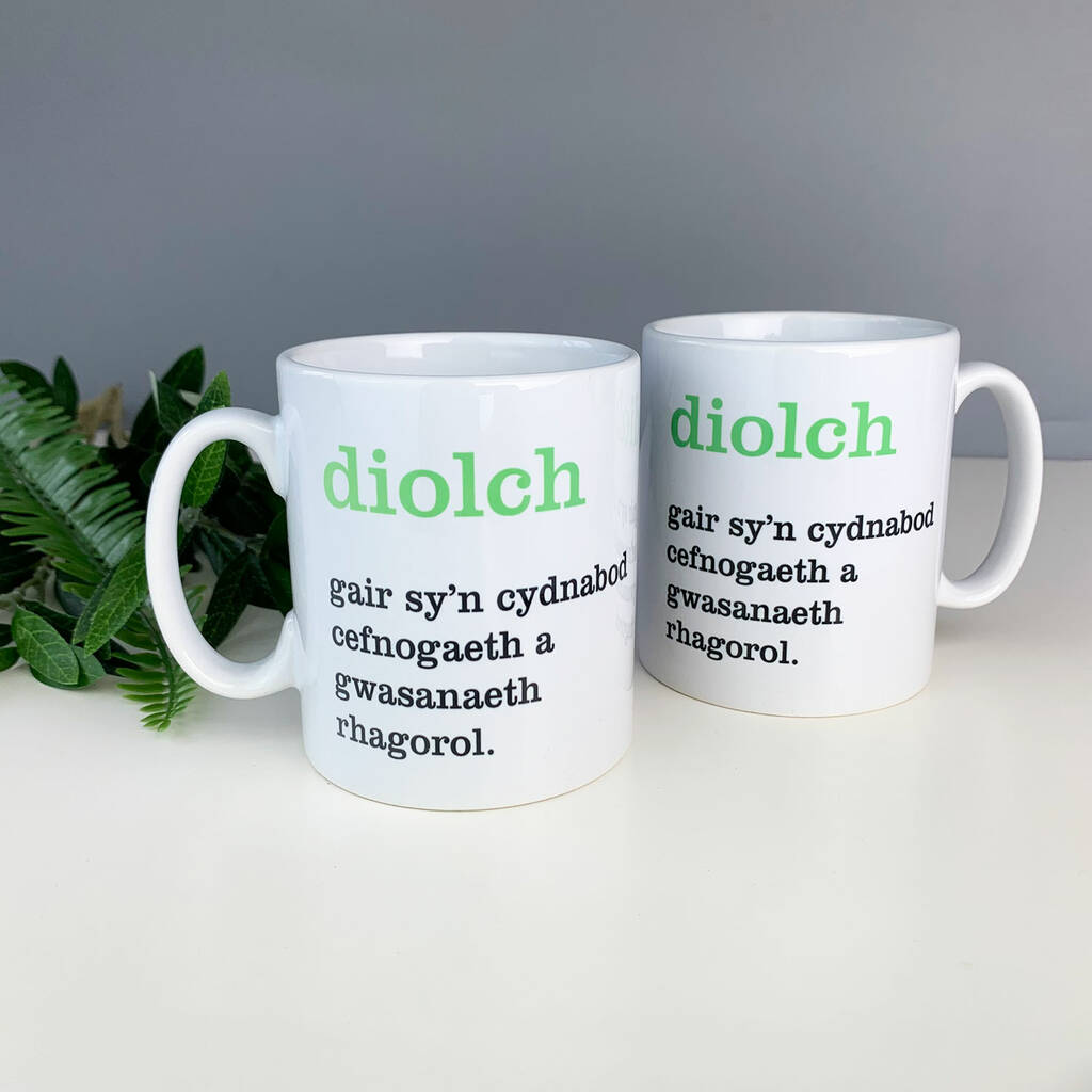 Diolch Welsh Definition Mug By Adra | notonthehighstreet.com
