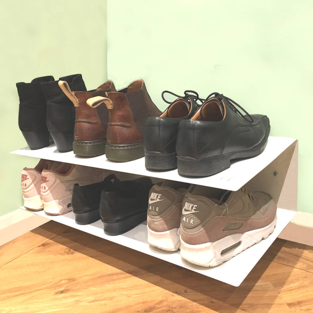 wall mounted horizontal shoe rack by the metal house limited ...