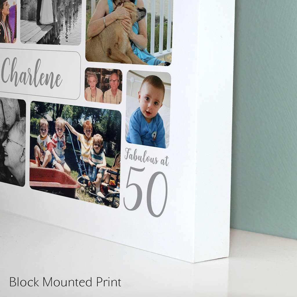 Personalised 50th Birthday Photo Collage By Cherry Pete ...