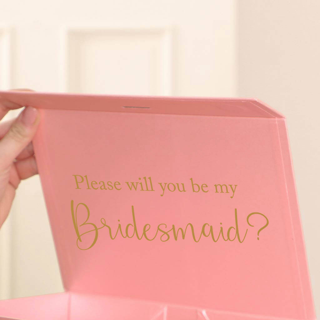 Personalised Be My Bridesmaid Gift Box By Dibor | notonthehighstreet.com