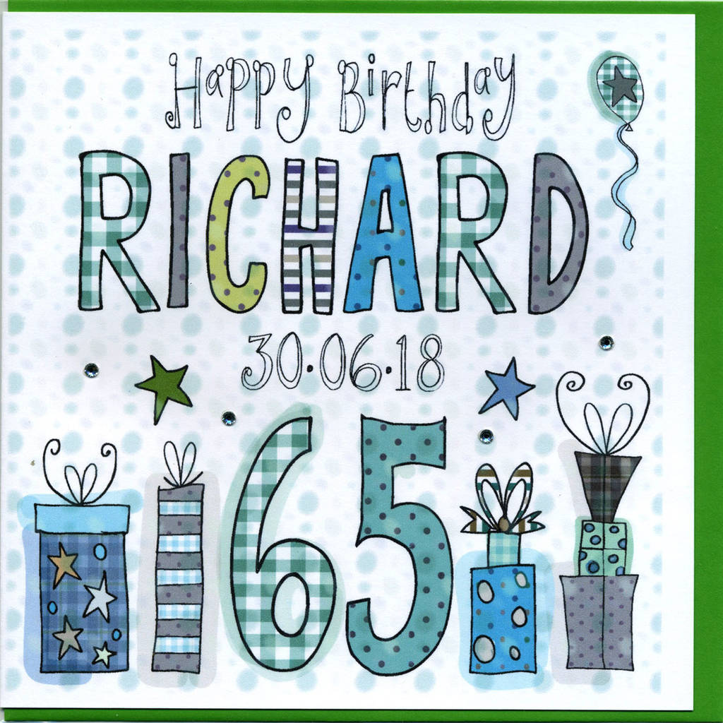 65th Birthday Card By Claire Sowden Design Notonthehighstreet