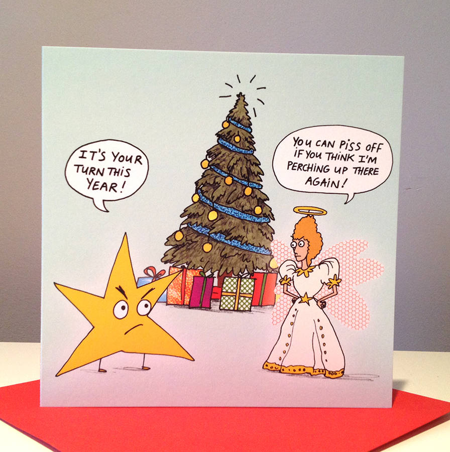 star and angel christmas cards by cardinky | notonthehighstreet.com