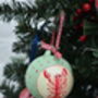 Ceramic Bauble With Hand Painted Lobster By Pin Paper Studio